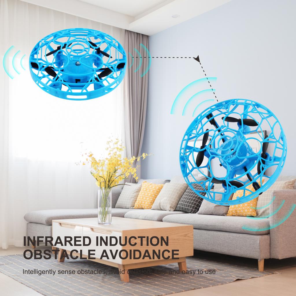 Buy Mini Drones for Kids,LED Hands Free UFO Hand Controlled Flying Ball ...