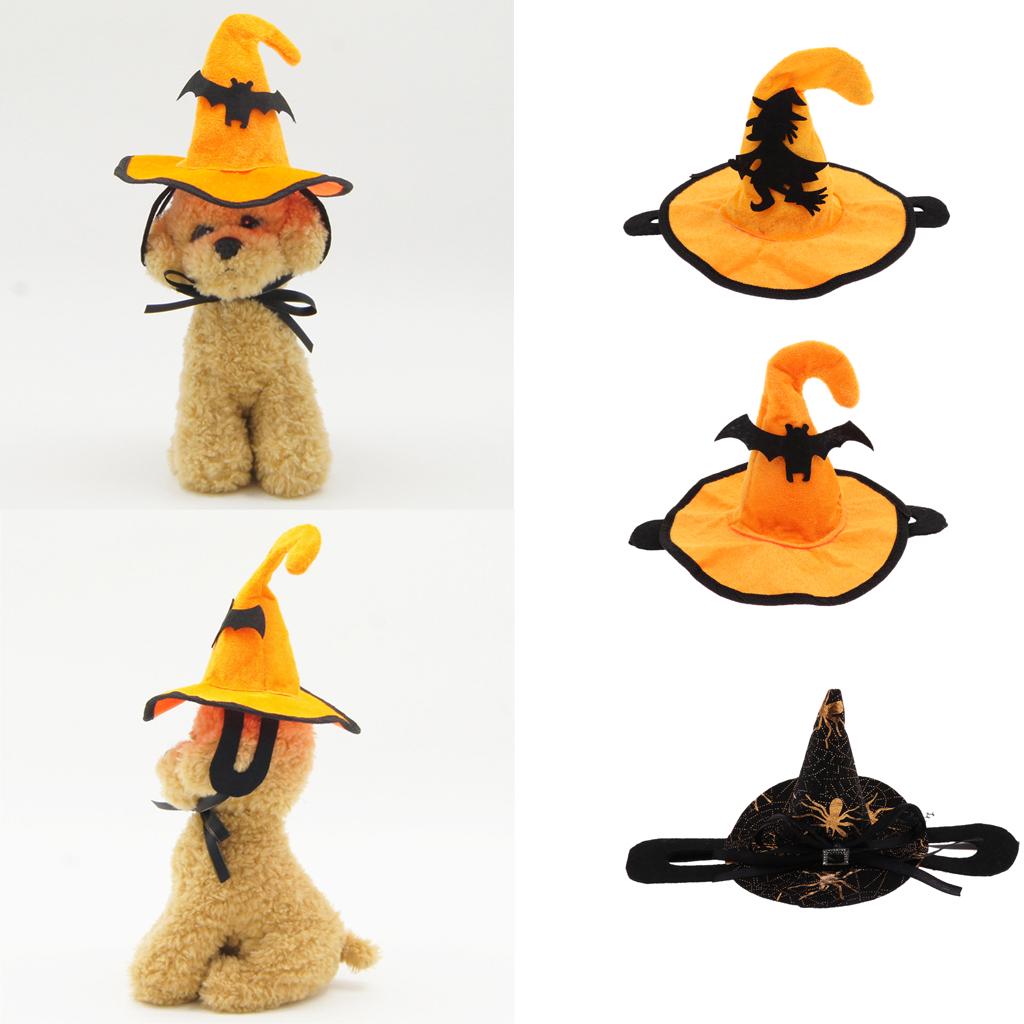 Buy Pet Dog Halloween Witch Wizard Hat Costume Headwear Cosplay ...