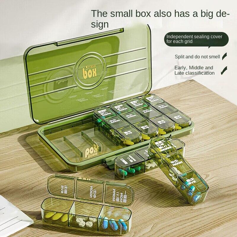 Cheap Portable carry-on medicine dispensing box three meals a day ...