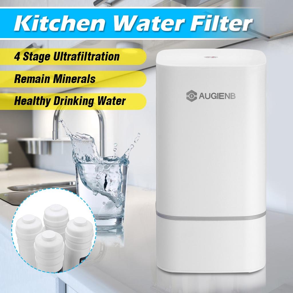 Buy AUGIENB Home Kitchen 4 Stages Undersink Water Filter System with ...