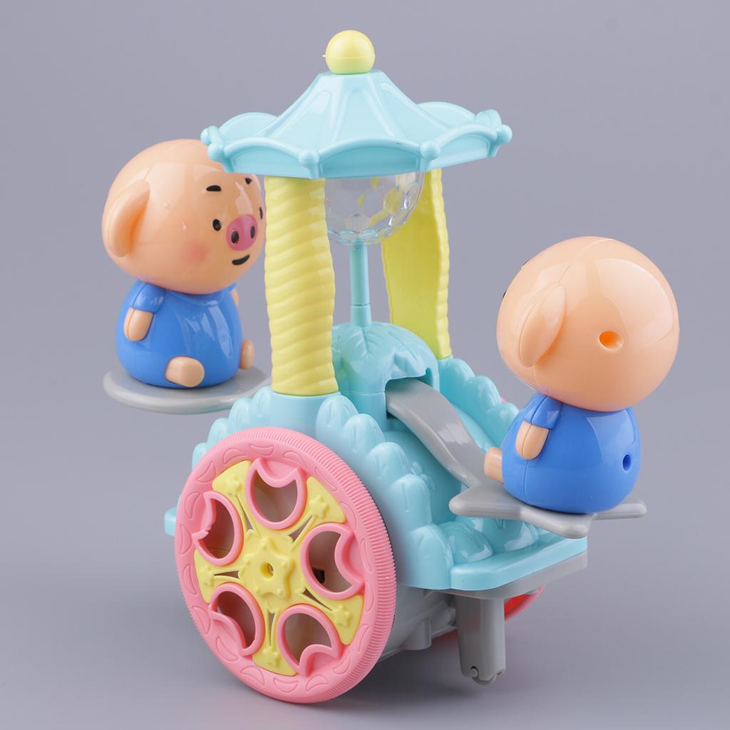 Buy Cute Pig Electric Car Toy Funny Seaweed Song with Light Kids ...
