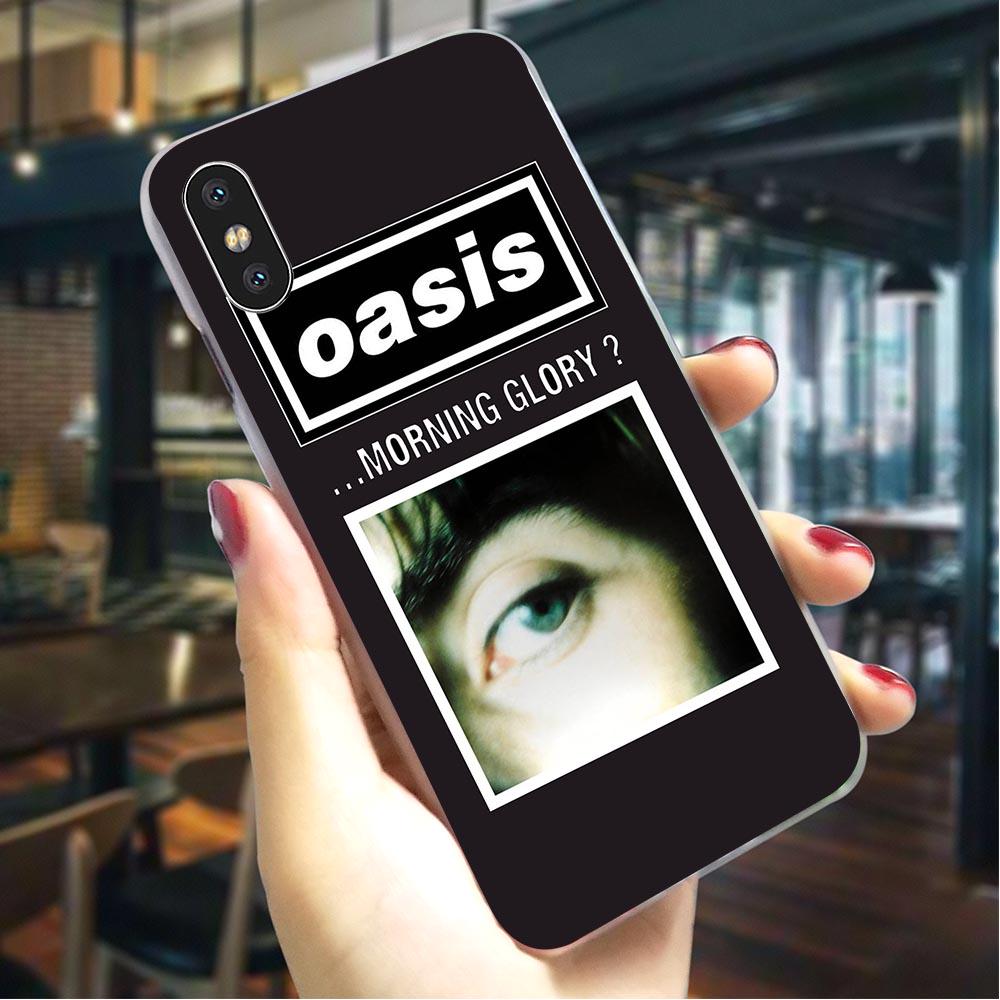 Buy Oasis Band Plastic Phone Case for iPhone 6S Cover 8 XR X 7 Plus 6 5 ...