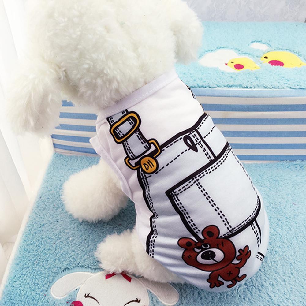 Cheap Cartoons Pet Clothing Comfortable Breathable Pure Cotton Vest Pet ...