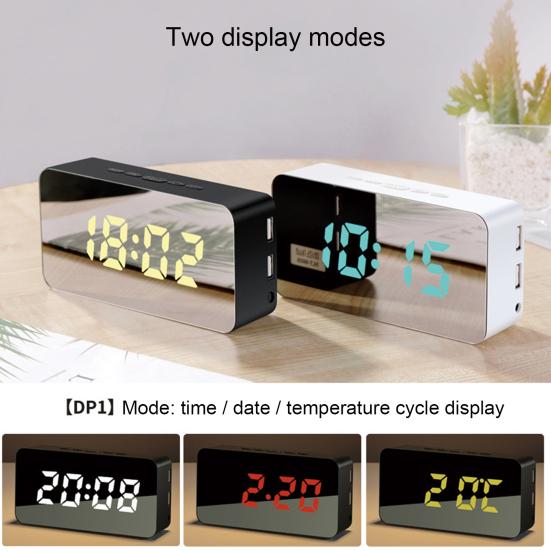Buy Creative Digital Clock Color Changing Alarm LED with Cable at ...