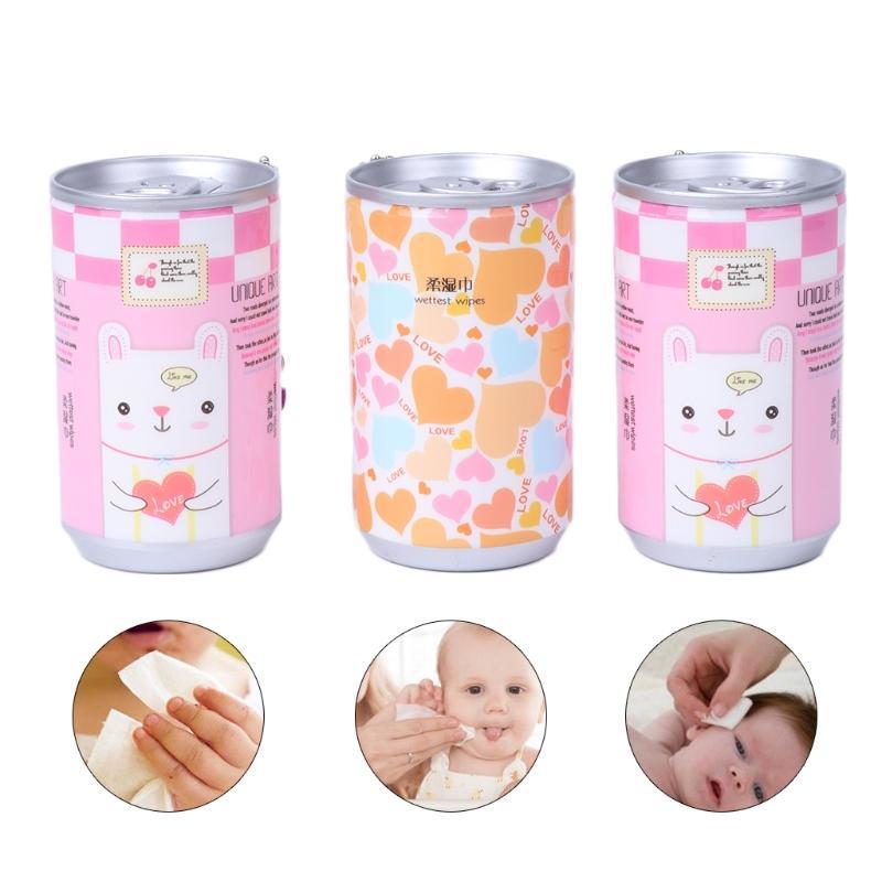 Buy 30 Sheets Creative Kids Baby Mini Wet Paper Wipes For Home Travel ...