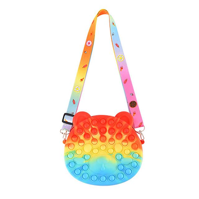 Cheap Rainbow Poppet Push Bubbles Toy Unicorn Kawaii Coin Purse ...