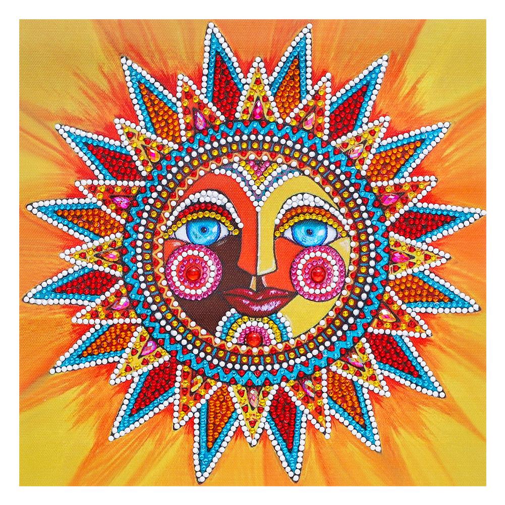 Buy 5D Part Special Shaped Drill Luminous Diamond Painting Sun God Art (GT104) at affordable ...