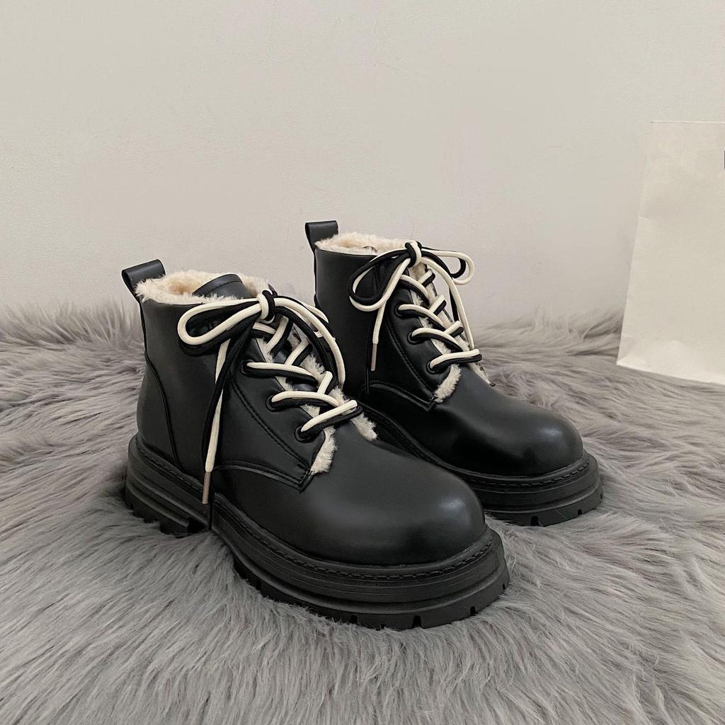 Cheap Women's Rubber Boots Clogs Platform Rain Med Basic Hoof Heels PU ...