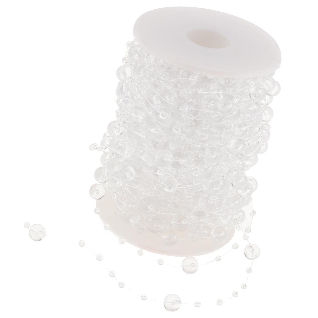 Buy 30m Artificial Plastic Beads String Garland Wedding Venue Decor ...