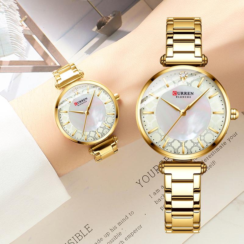 Cheap Relogio Feminino Watch for Women Fashion Gold Waterproof Quartz ...