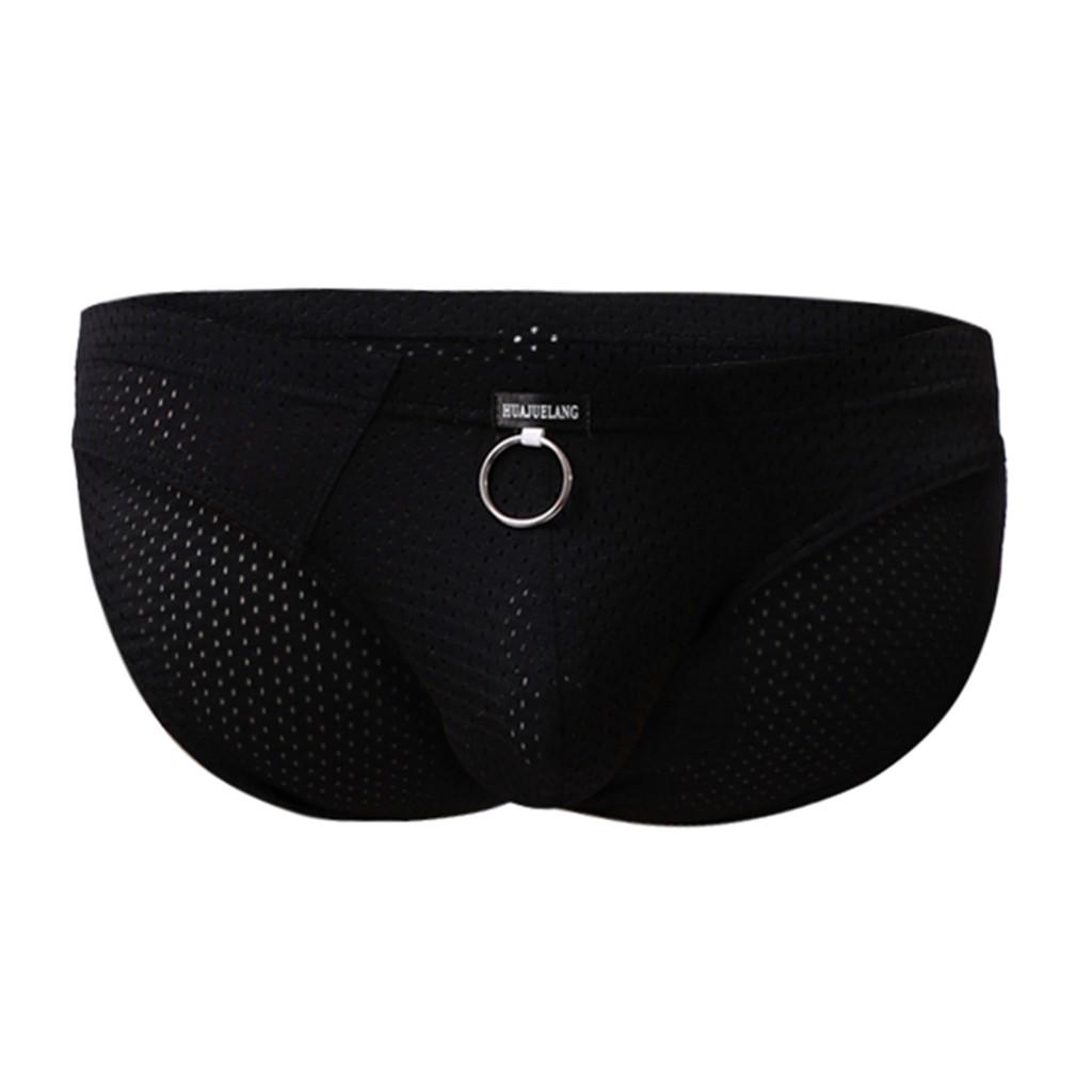 Buy Fashion Mens Sexy Mesh Underwear Sport Breathable Brief Shorts ...
