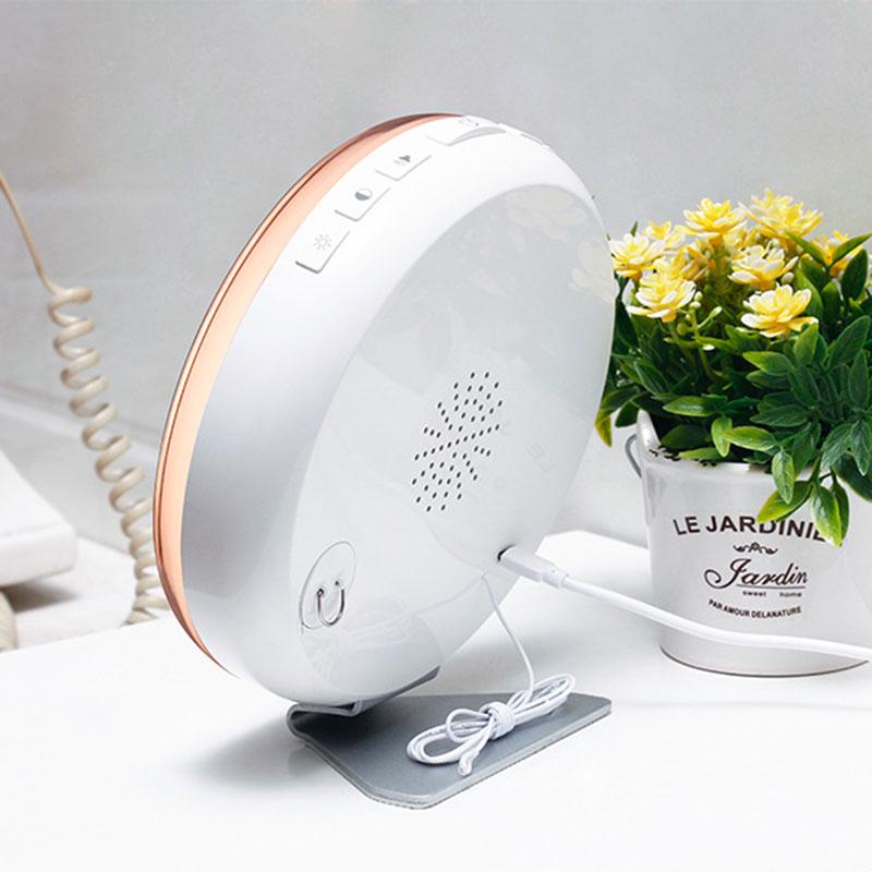 LED Natural Wake-Up Light Sunrise Simulation Alarm Clock FM Radio Night ...