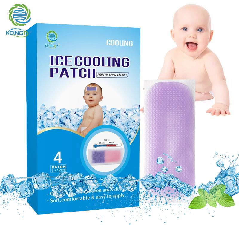 Buy KONGDY Cooling Gel Patch 8 Pieces Temperature Change Children's Fever Antipyretic Sticker ...