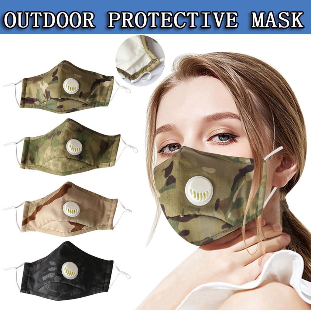 Buy [TL] Adult Woman Camouflage Adjustable Washable Filter Breather ...