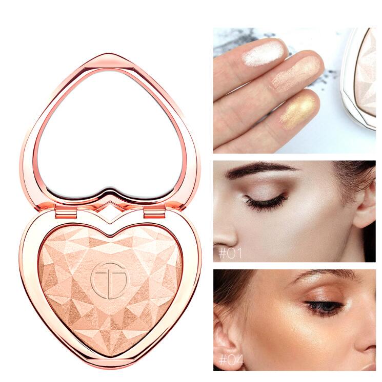 Buy Shimmer Highlighter Powder Palette Face Contouring Makeup Highlight ...
