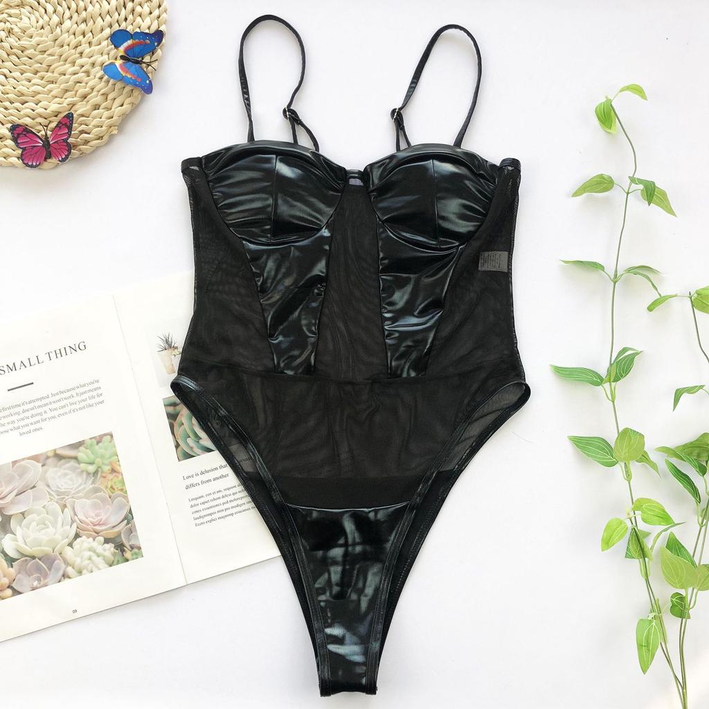 Buy Neon Green Swim Suits Female Bodysuit One Piece Swimsuit Push Up ...