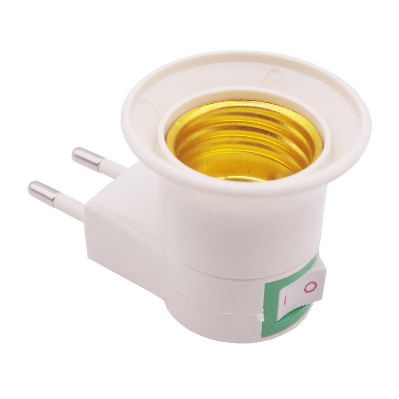 Buy E27 Lamp Base Bulb Socket Adapter Converter EU US Plug Base Socket ...