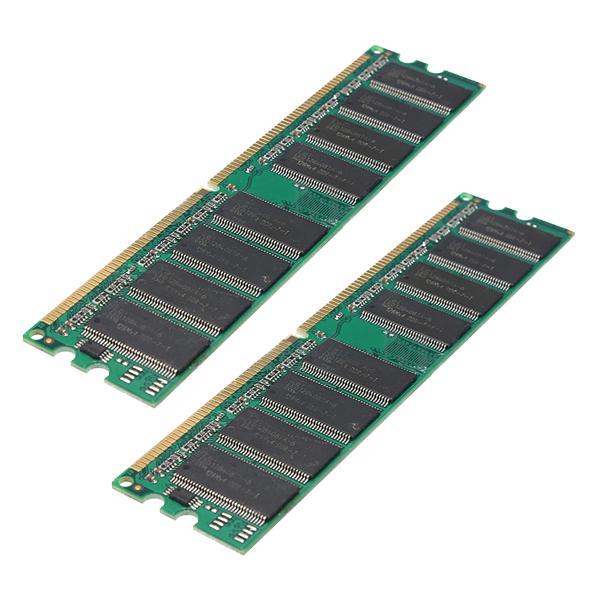 Desktop memory ram 2x1gb pc3200 non-ecc ddr 400mhz high density 184pin ...