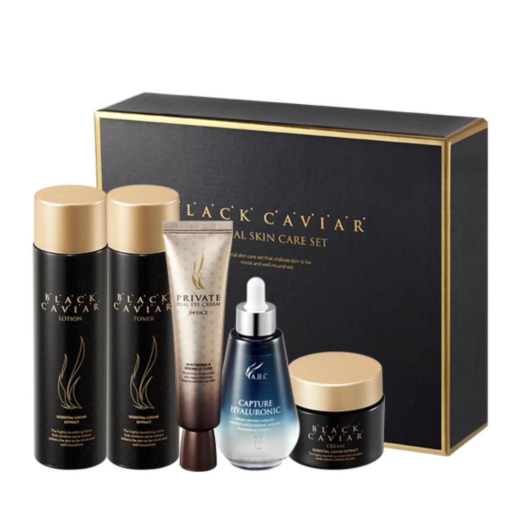 Buy AHC Black Caviar Special Skin Care Set (Toner + Lotion + Cream ...
