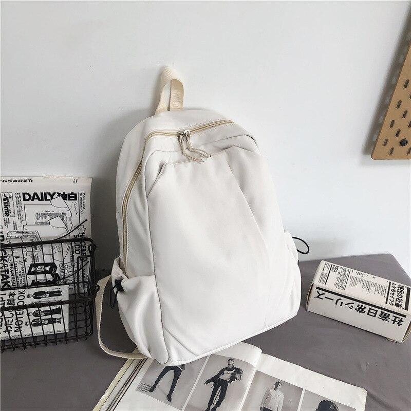 Buy Women's Backpacks Solid Color Student School Bags for Women Teen ...