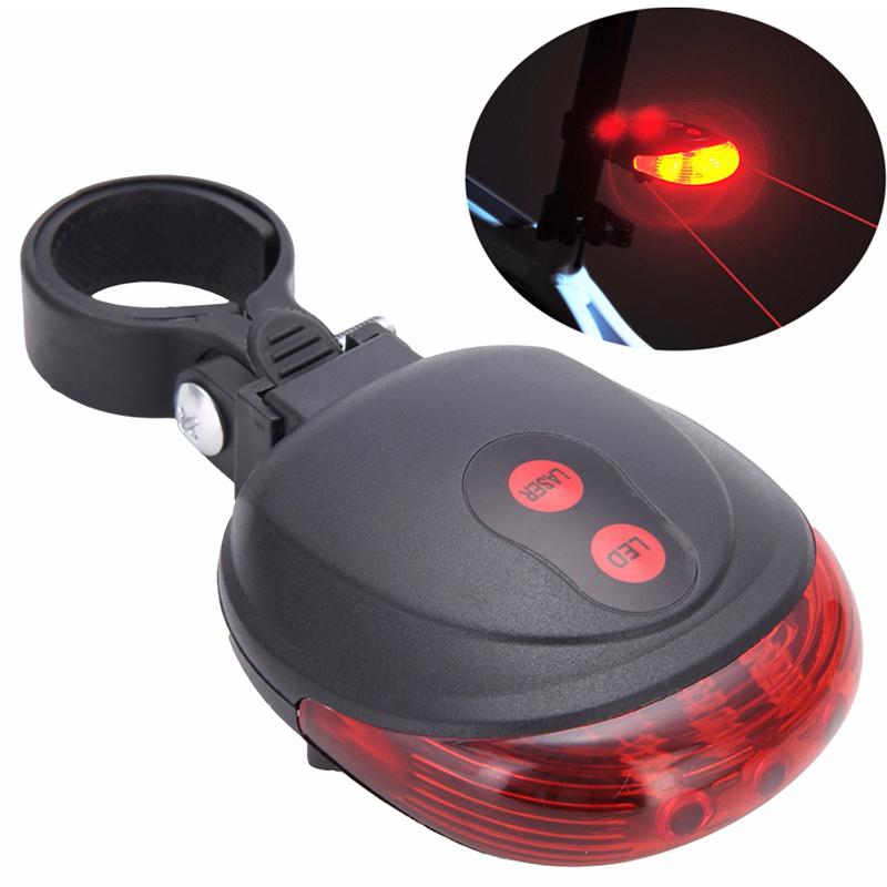5 LED Flashing Lamp Light Rear Cycling Bicycle Bike Tail with Mount ...