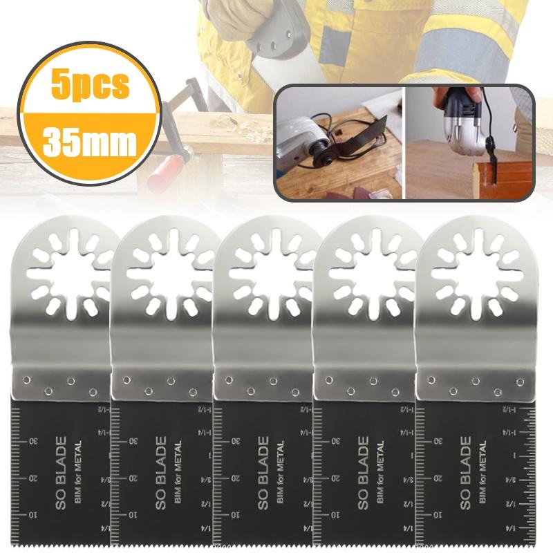 Buy 5Pcs 35Mm SO BLADE Bi-Metal Saw Blades Wood Mix Oscillating ...