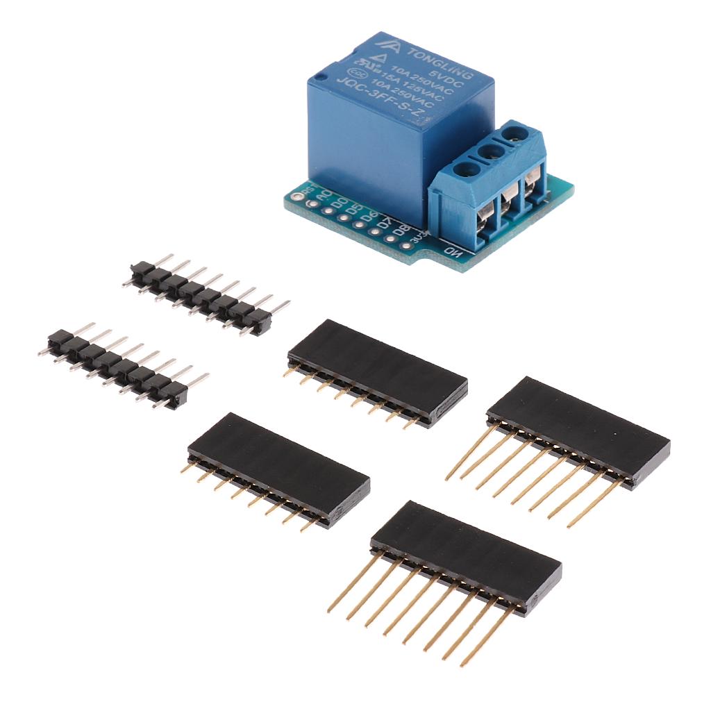 3pcs 1CH Relay Shield Module for Arduino D1 Mini WiFi Development Board ...
