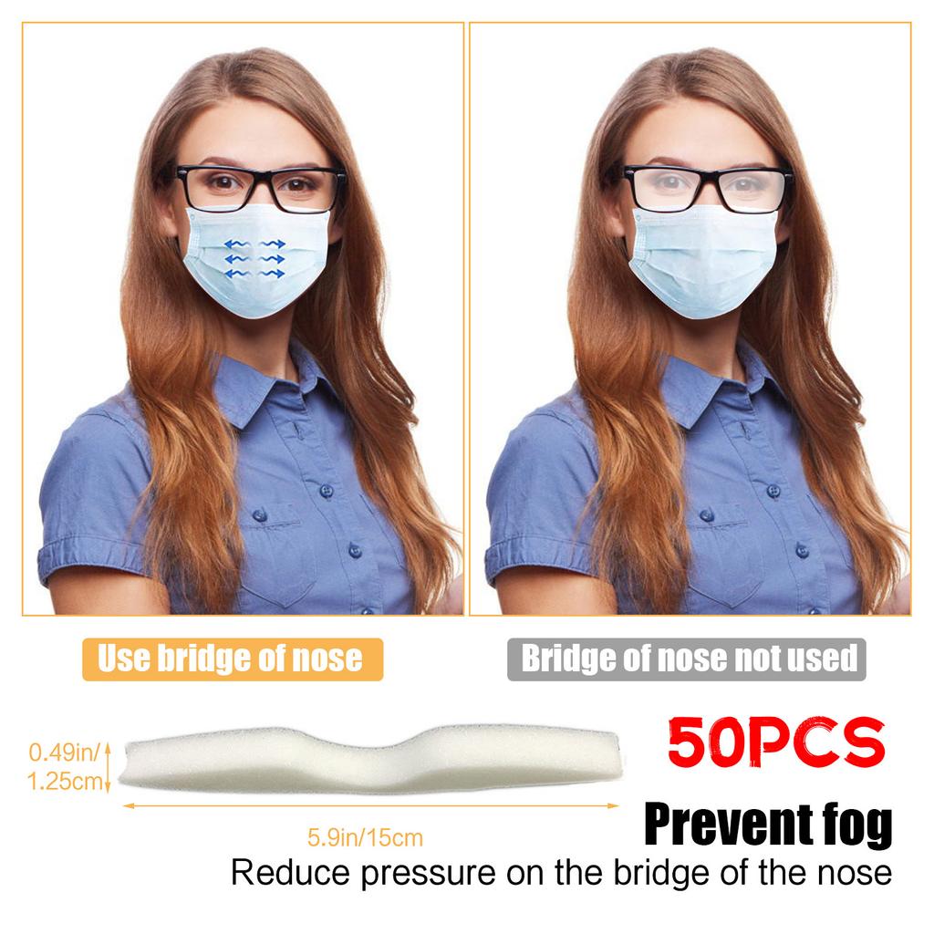 Buy Sponge Anti-Fog Nose Pads Seal Nose Cushion Memory Foam Nose Pads ...