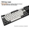 Buy Spader 104Pcs TPE OEM Dual Colors Backlight Key Caps Keycaps ...
