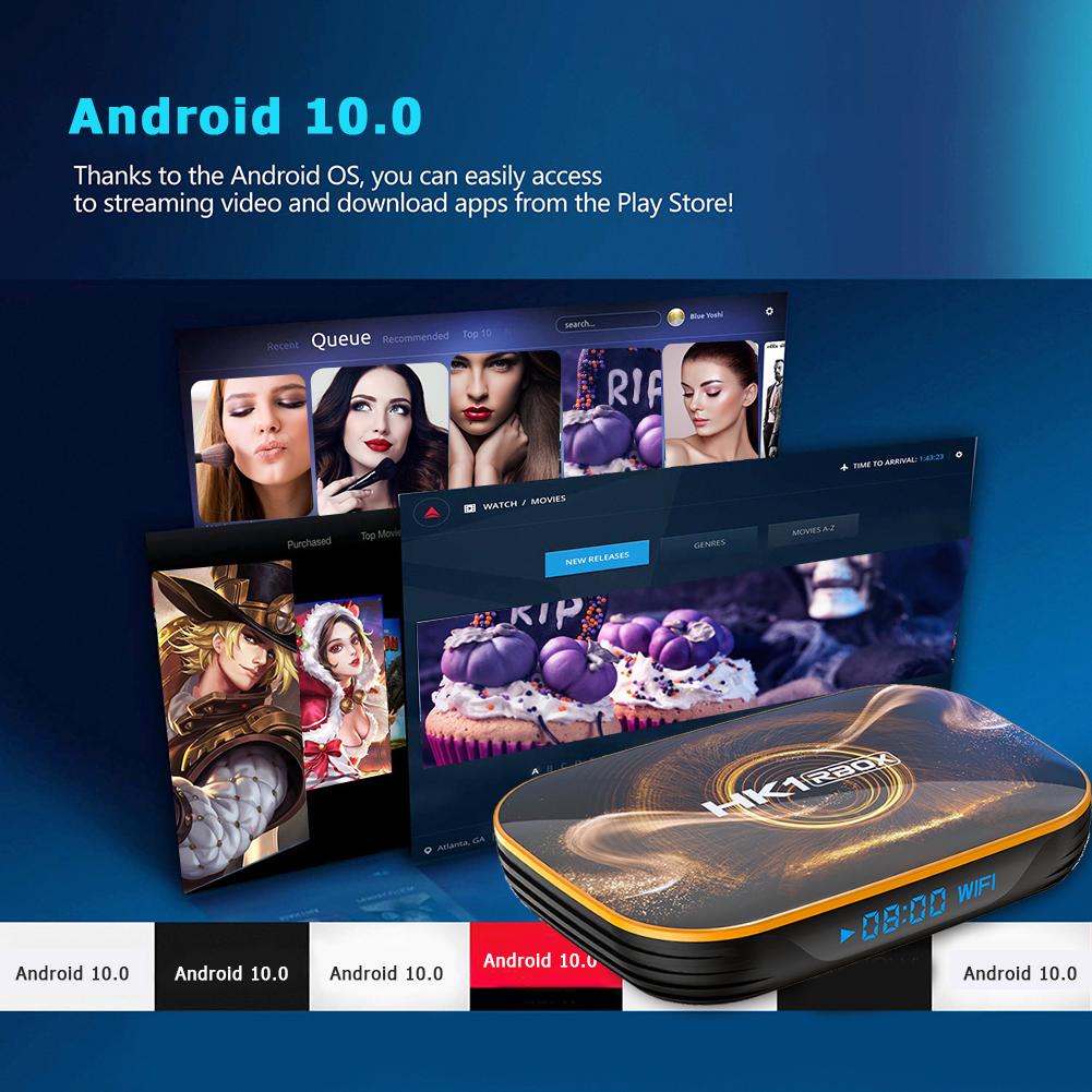 HK1 RBOX R1 RK3318 Smart TV Box Android 10.0 2GB 16GB WiFi TV Set Top ...