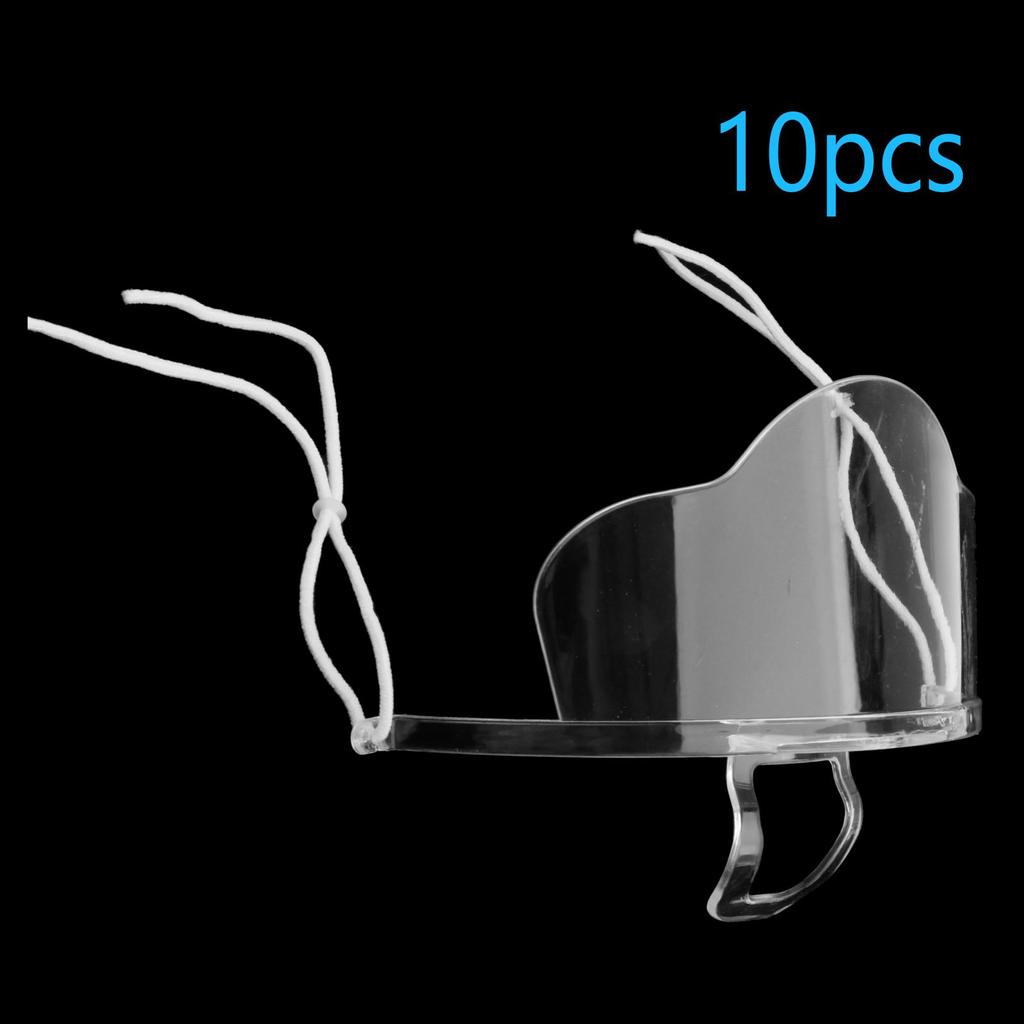 Buy 10pcs Cooking Mouth Shield, Practical Transparent Sanitary Shield ...