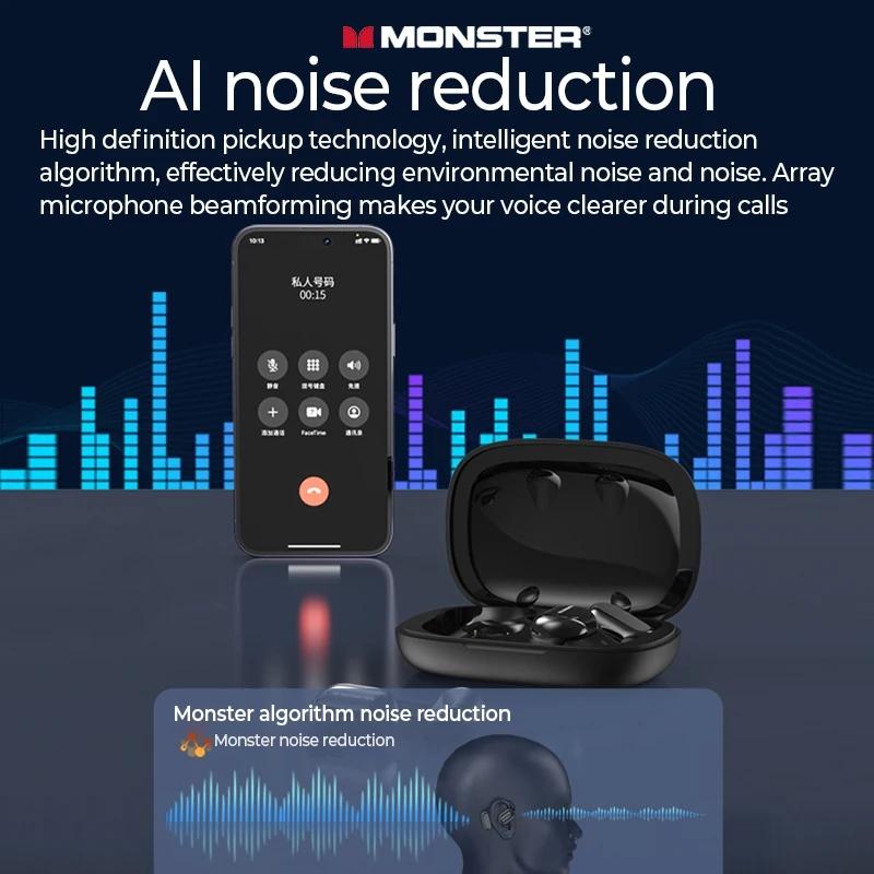 Buy Monster AC100 Bluetooth Earphones Wireless Sports Headphones Stereo ...