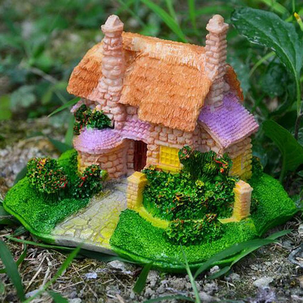 Micro Landscape Decor House Mini Fairy Garden Bonsai Craft Double ...