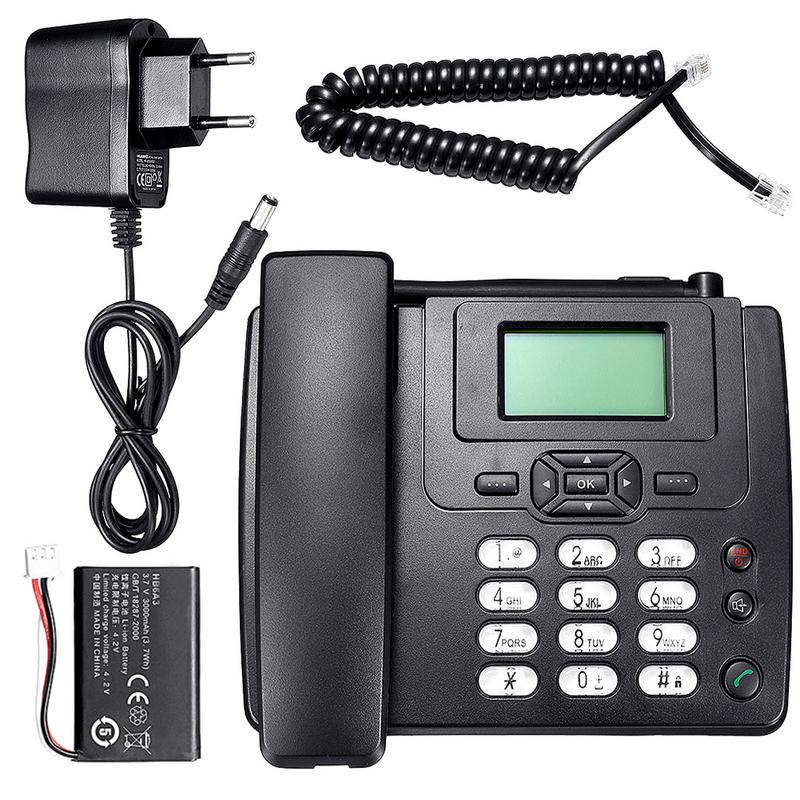 HOT Fixed Wireless GSM Desk Phone SIM Card Mobile Home Office Desktop ...