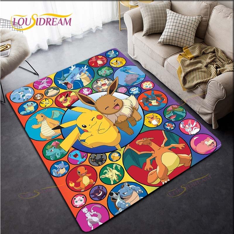 Buy Anime Pokemon Pikachu Rug for Kitchen Doormat Bedroom Carpets for ...