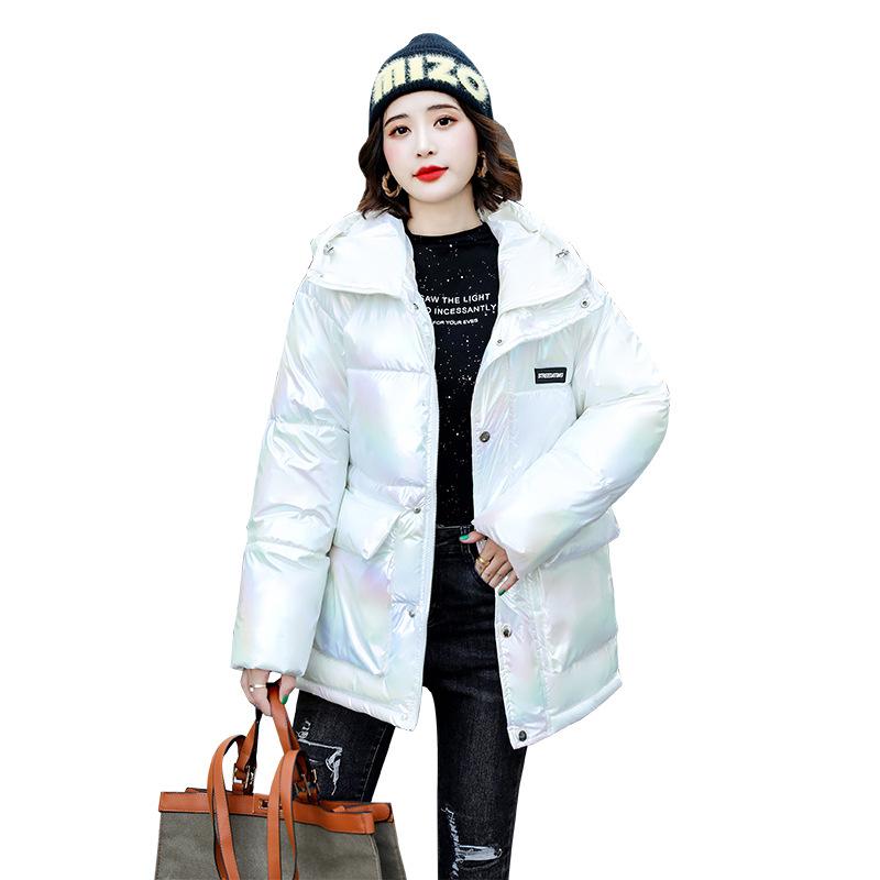 Buy Short Cotton-padded Jacket Women's Colorful Bright-faced Cotton ...