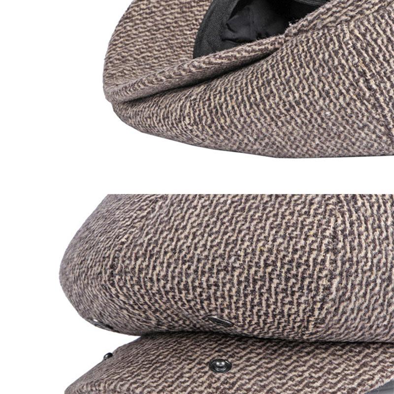 Buy Middle Aged and Elderly Hat Men's Autumn and Winter New Ear ...
