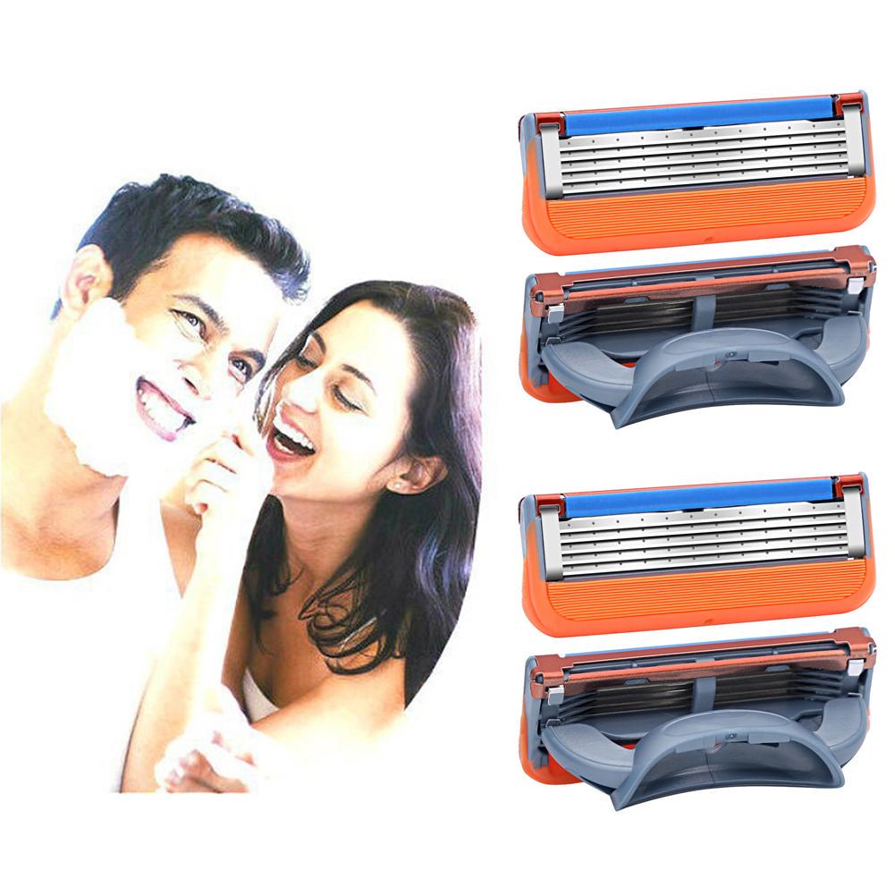 Buy 4PCS Men Razor Blades High Quality Shaving Cassettes Facial Care ...