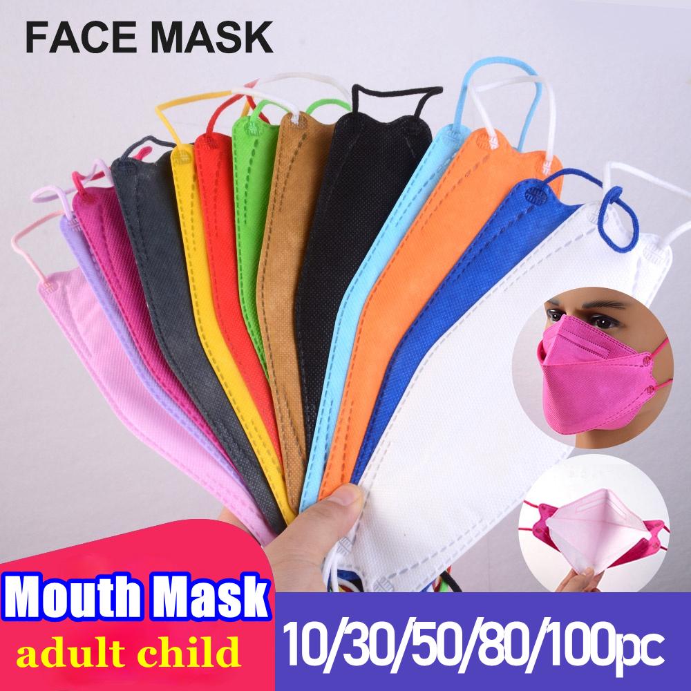 Buy Multicolors Breathable Folding Mask Fashion Big Masken Protective ...