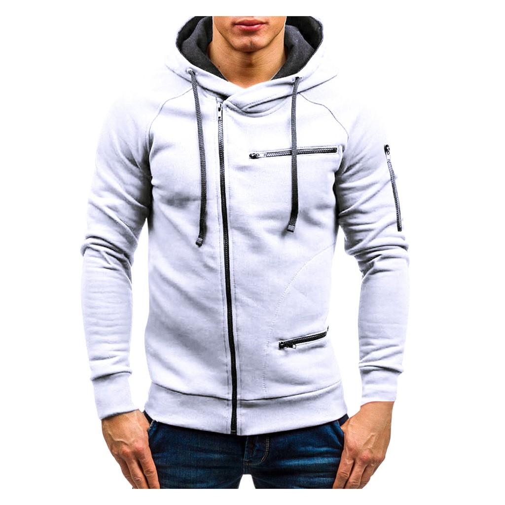 Men Couple Warm Solid Zipper Stand Collar Long Sleeve Sport Outdoor