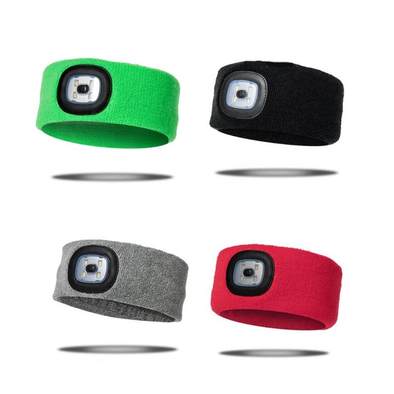 Buy Strong LED Head Light Unisex Turban with Torch Knitted Baggy Sports ...