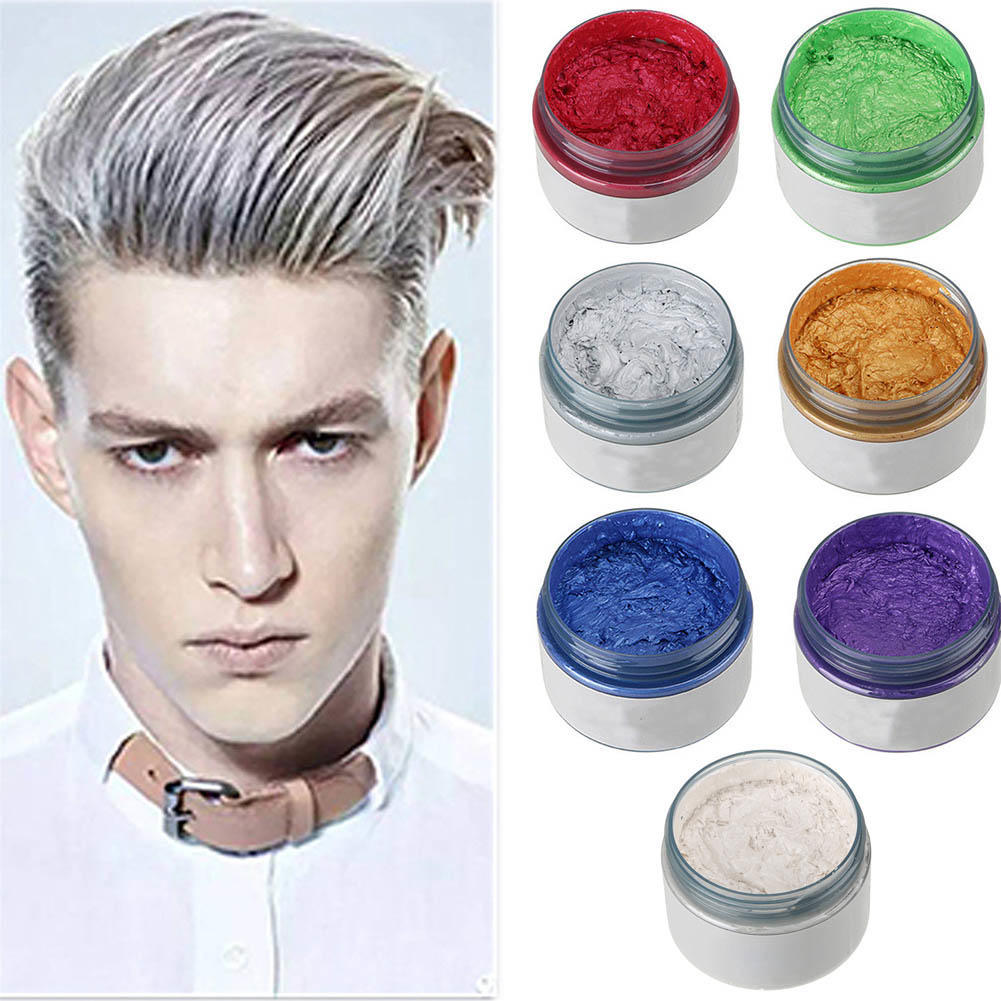 Buy Unisex DIY Hair Color Wax Mud Dye Cream Temporary Modeling 7 Colors ...