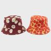 Unisex Cotton Bucket Cap Fried Egg Yolk Print Reversible Two Sided ...