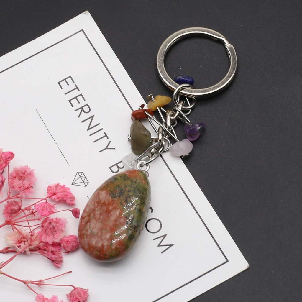 Cheap Personalized Gravel Stone Keychain Natural Stone Irregular ...