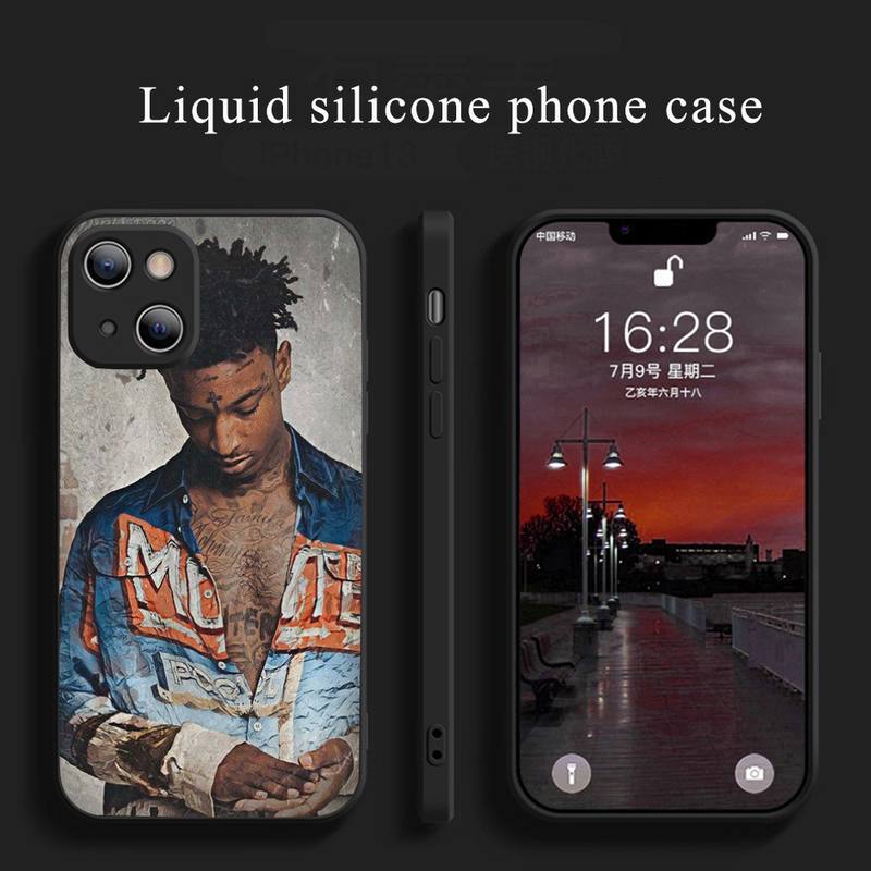 Buy pop 21 Savage rapper Phone Case For iphone 12 11 13 7 8 6 s plus x ...