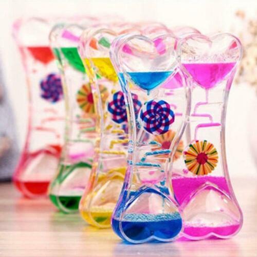 Liquid Floating Timer Desktop Motion Visual Windmill Oil Drop Timer Toy ...