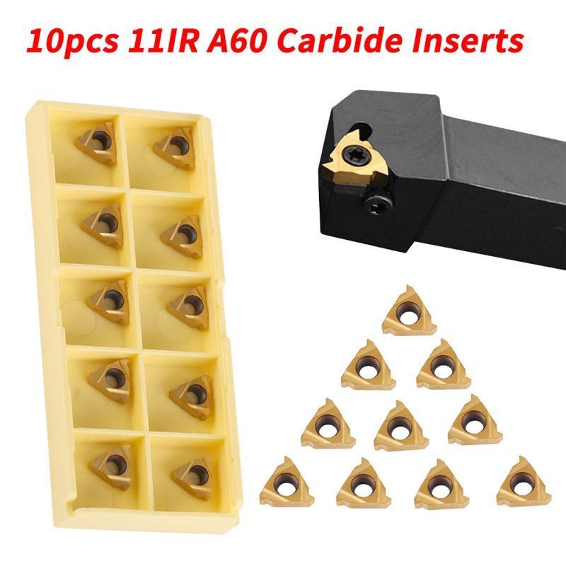 Buy 10Pcs CNC Carbide Tips Inserts Blade Cutter Lathe Turning Tool With ...