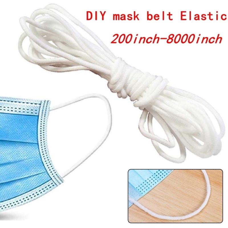 100/200m Rubber Band Elastic Band Nylon Mask Accessories Mask Ear ...