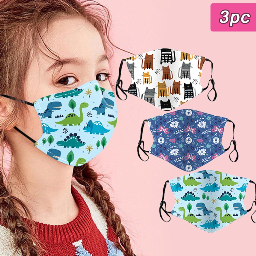 Buy Sawei 3PC Kids Children Outdoor Cotton Mouth Masks Protection Face ...
