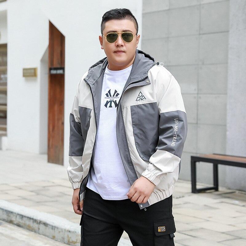 Buy Oversized 9xl 8xl 7xl 6xl 5xl Hooded Jackets Men Autumn Patchwork ...